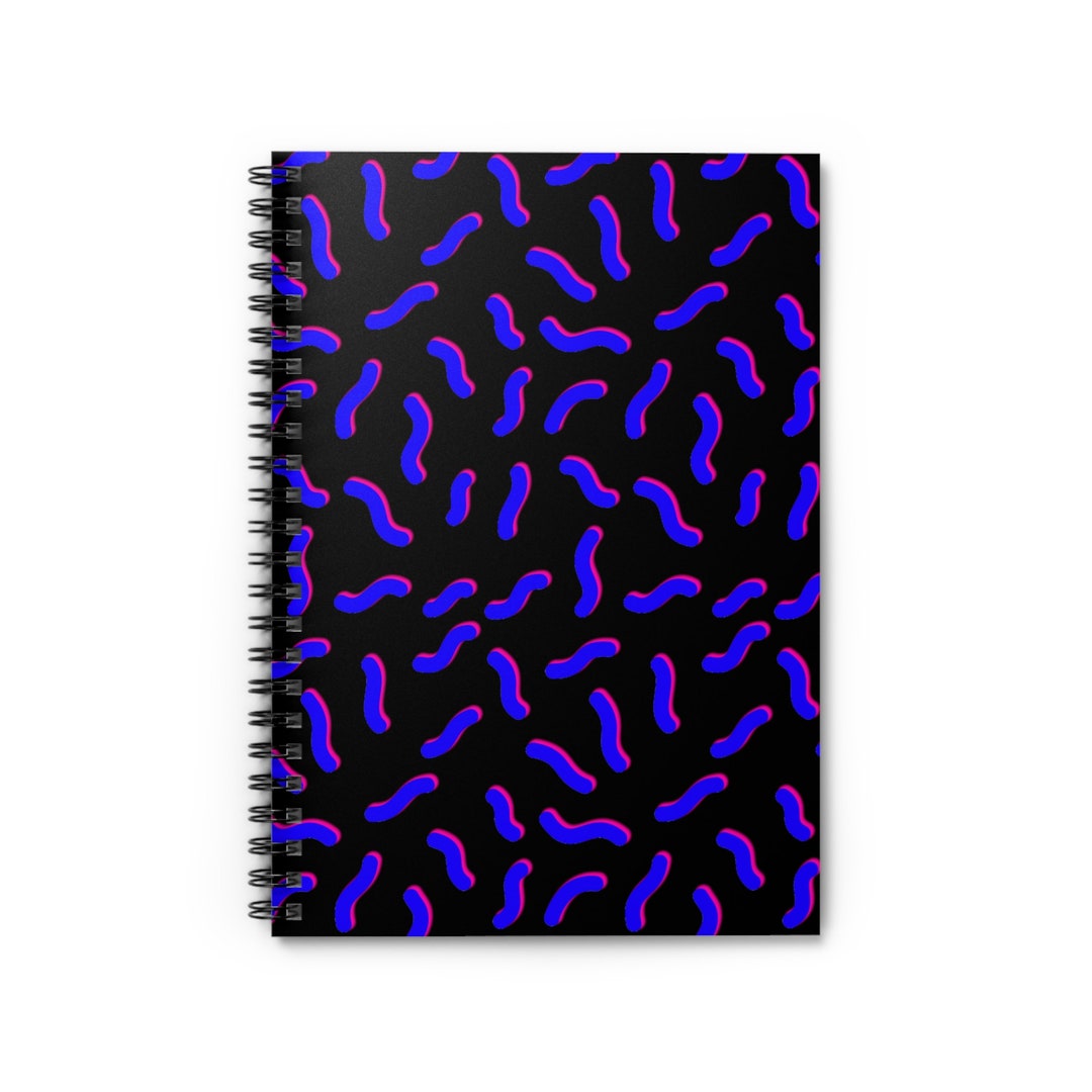 Retro 80s 90s Aesthetic Vibe Ruled Lined Personal Notebook Journal ...