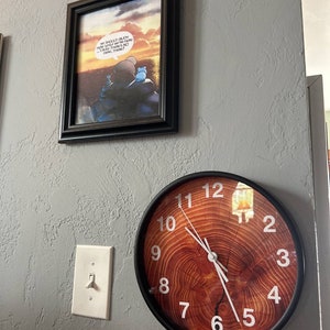 Aesthetic Natural Tree Ring Woodgrain Boho Chic 10" Wall Art Hanging ...