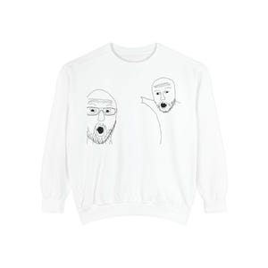Two Soyjacks Wojak Soy Point Pointing Funny Meme Unisex Cotton T Shirt ...