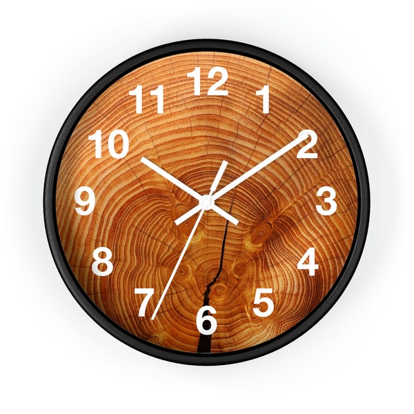 Natural Wood Clock - Etsy