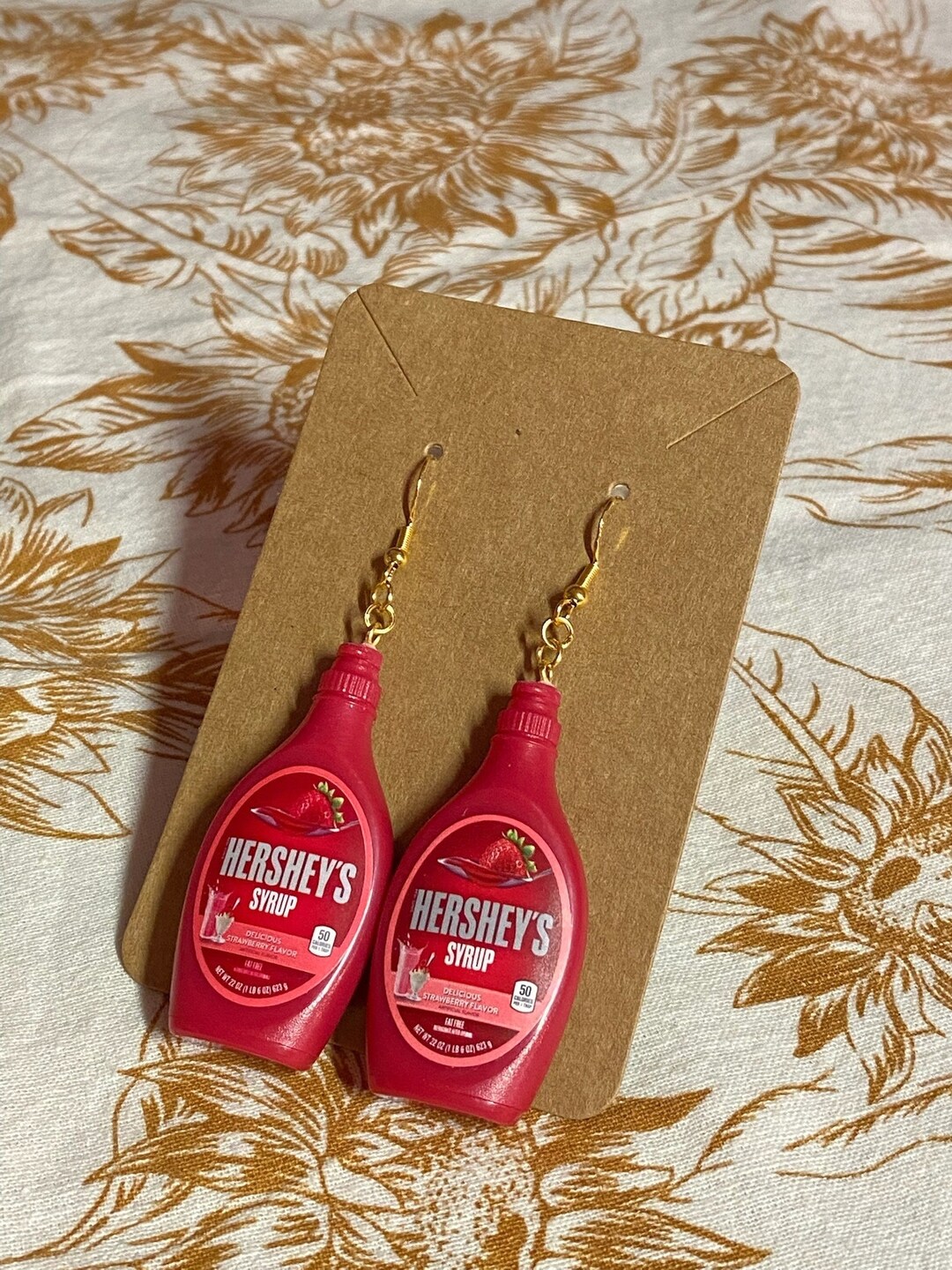 Hersheys Strawberry Syrup Mini Brands Earrings - Etsy