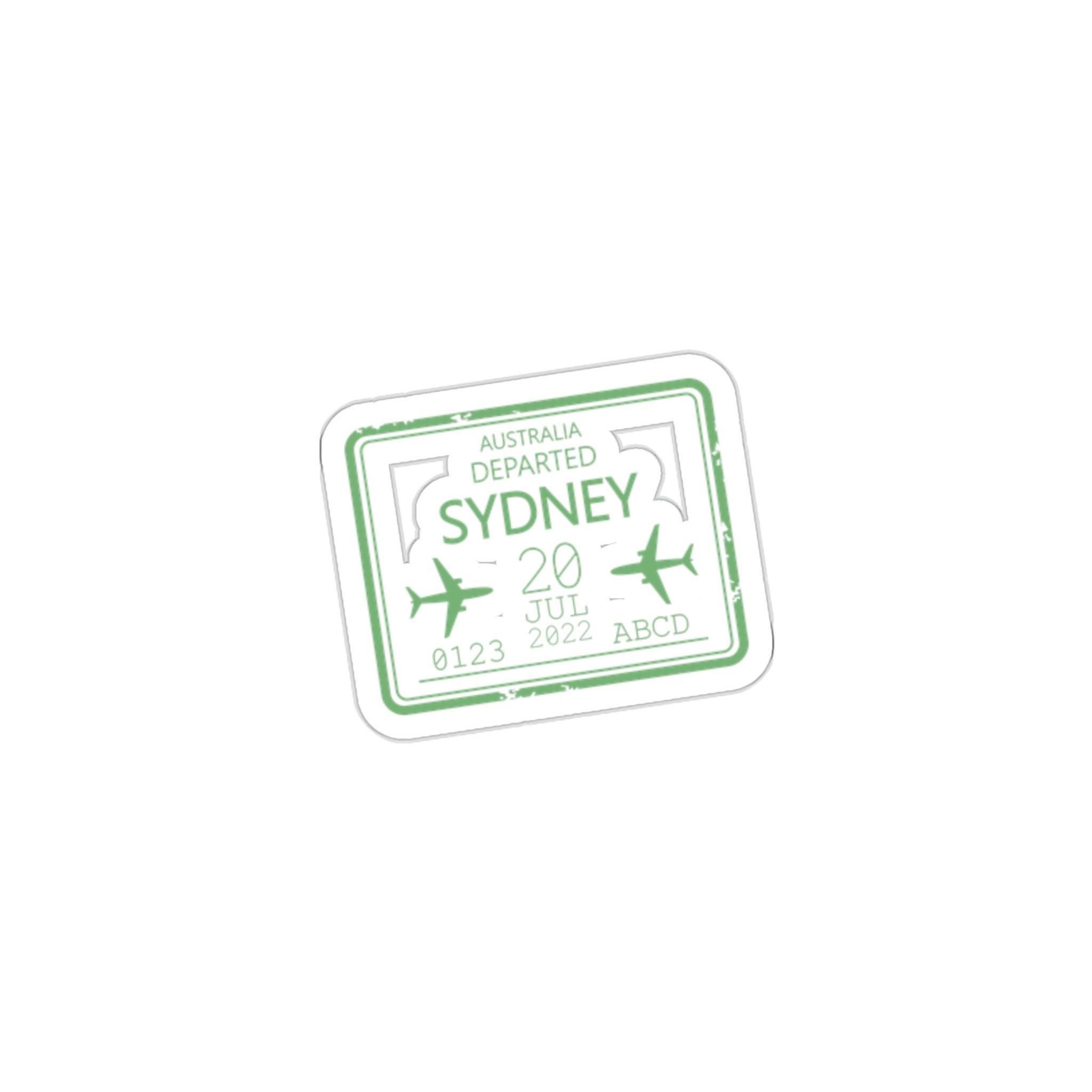 Australia Passport Stamp | Die-cut Stickers | Australia Sticker ...
