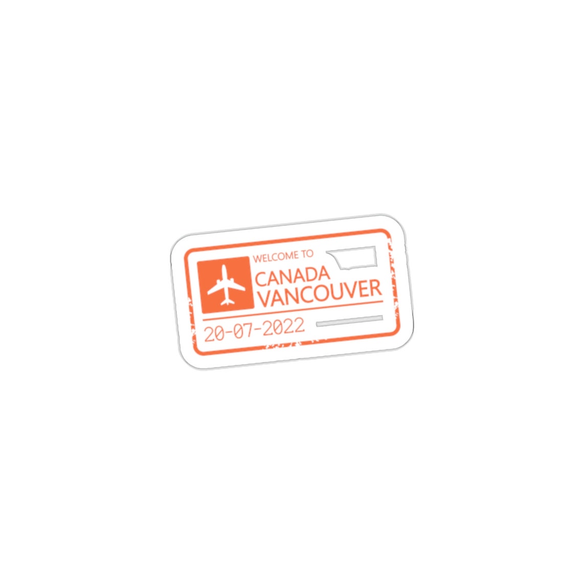 Canada Passport Stamp Sticker | Waterproof Travel Decal - Etsy