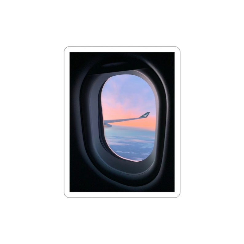 Airplane Window Die-cut Stickers | Travel | Travel Sticker | Water ...