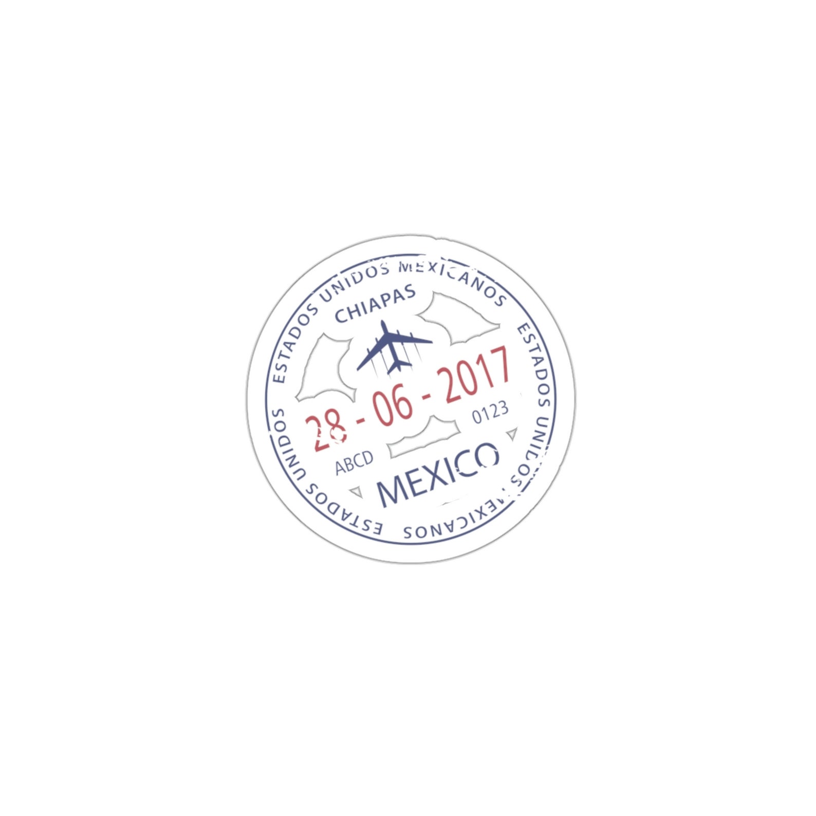 Mexico Passport Stamp | Die-cut Stickers | Mexico Sticker | Travel ...