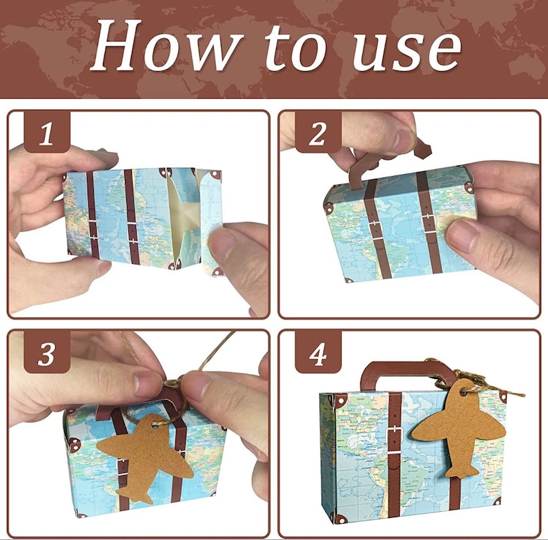 Suitcase Boxes | Favor Boxes | Travel Boxes | Candy Box | Travel Themed ...