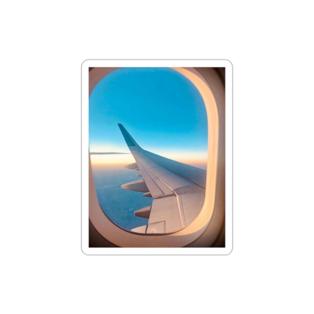 Plane Window Die-cut Stickers | Travel | Travel Sticker | Water Bottle ...