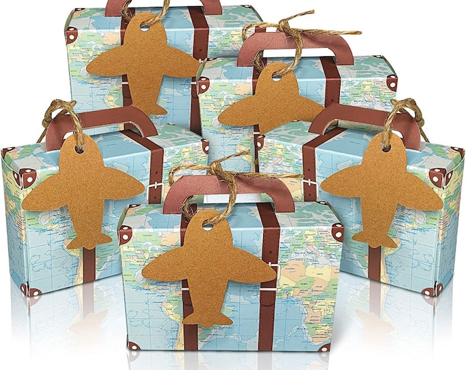 Suitcase Boxes | Favor Boxes | Travel Boxes | Candy Box | Travel Themed ...