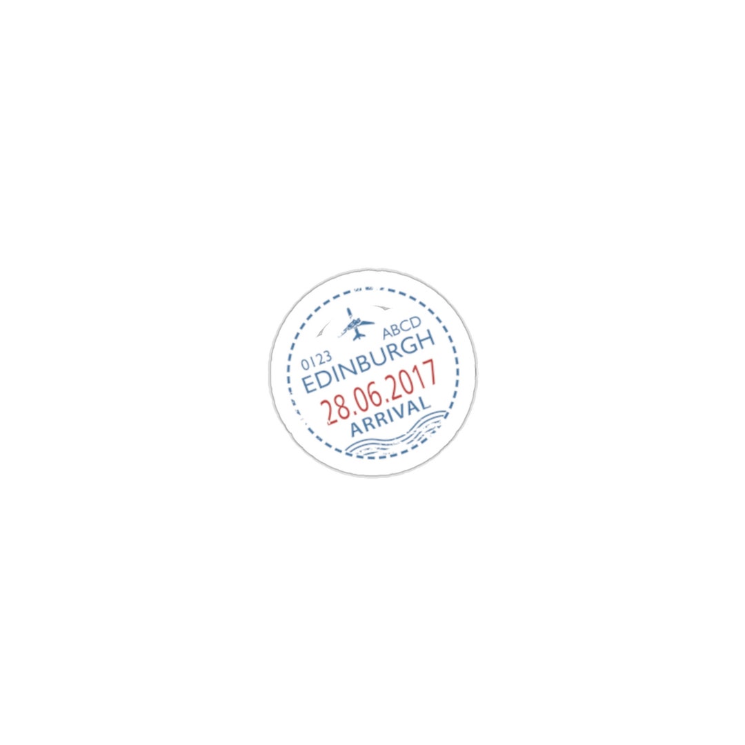 Edinburgh Scotland Passport Sticker | Travel Sticker | Best Friend Gift ...