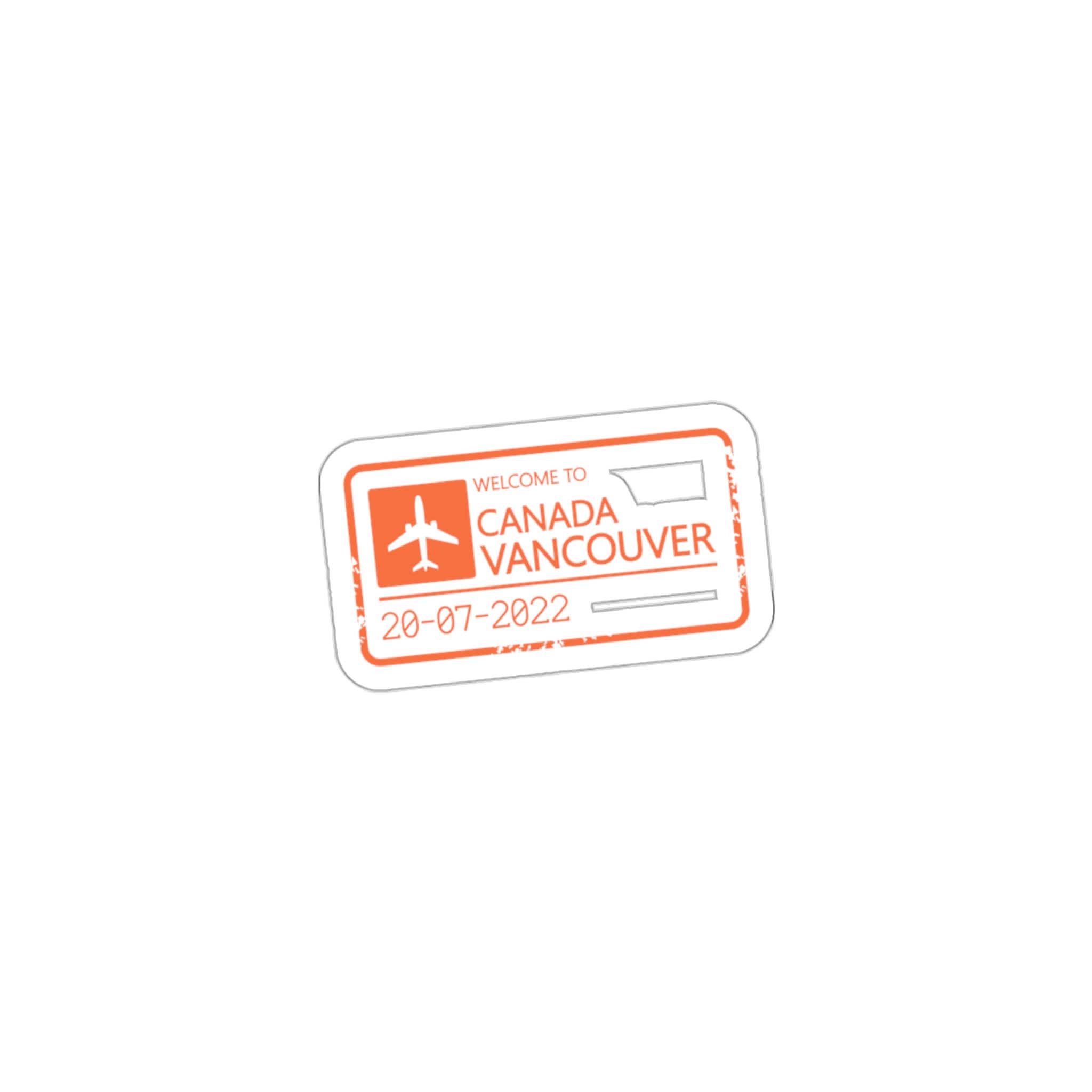 Canada Passport Stamp | Die-cut Stickers | Canada Sticker | Travel ...