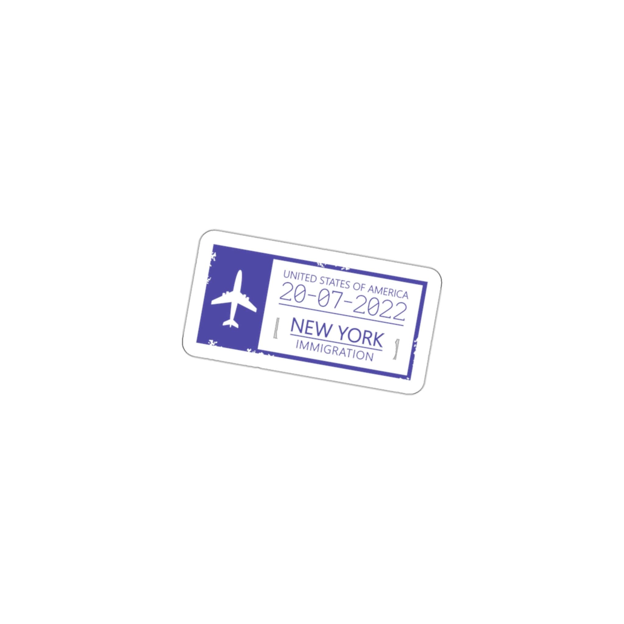 New York Passport Stamp Sticker | USA Travel Decal - Etsy