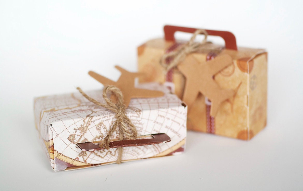 Suitcase Boxes Favor Boxes Travel Boxes Candy Box Travel Themed Party ...