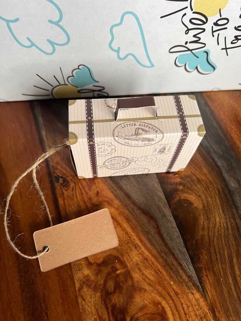 Mini Suitcase Favor Boxes | Travel Theme Party, Gift Boxes - Etsy