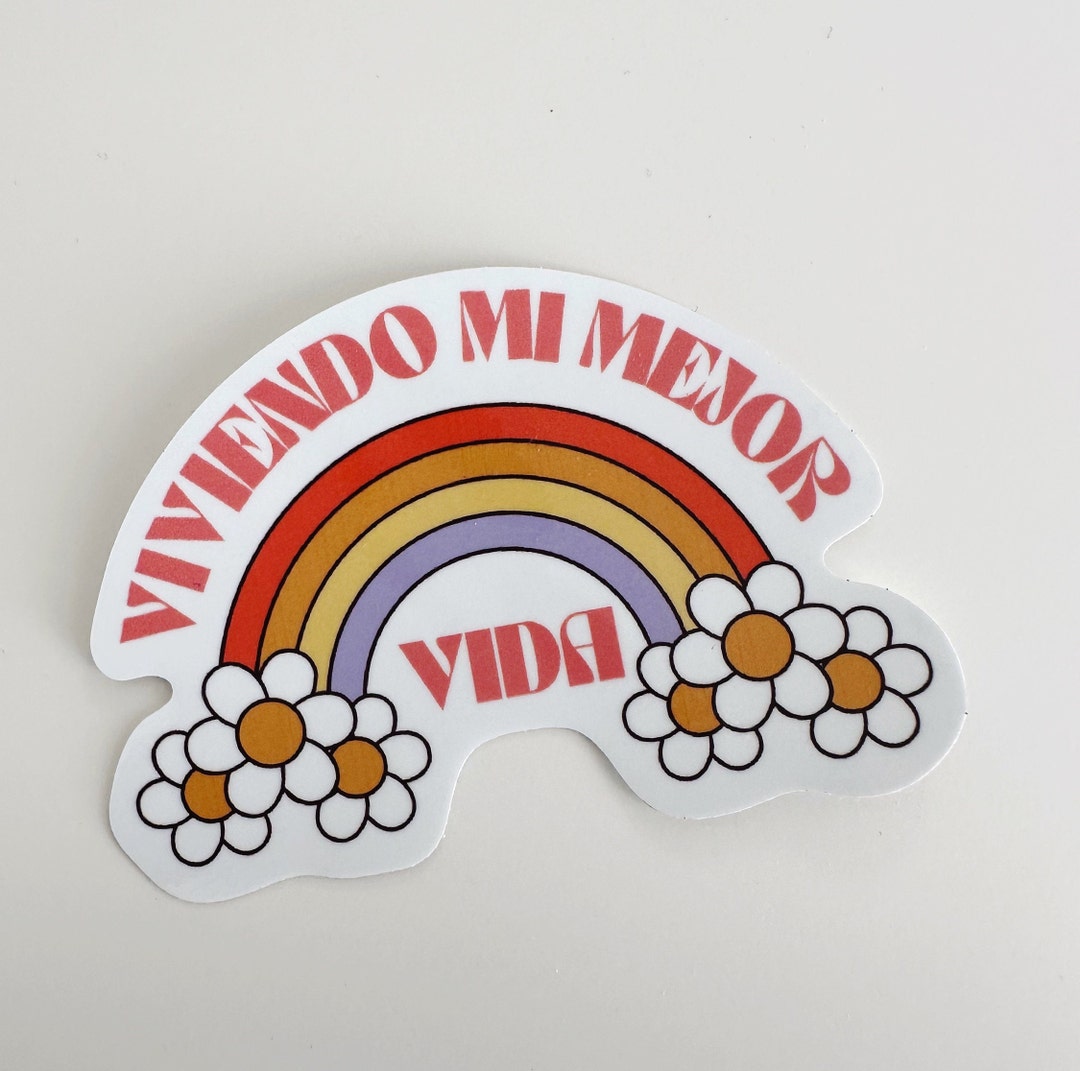 Viviendo Mi Mejor Vida | Latina Motivation Sticker | Vinyl Waterproof ...