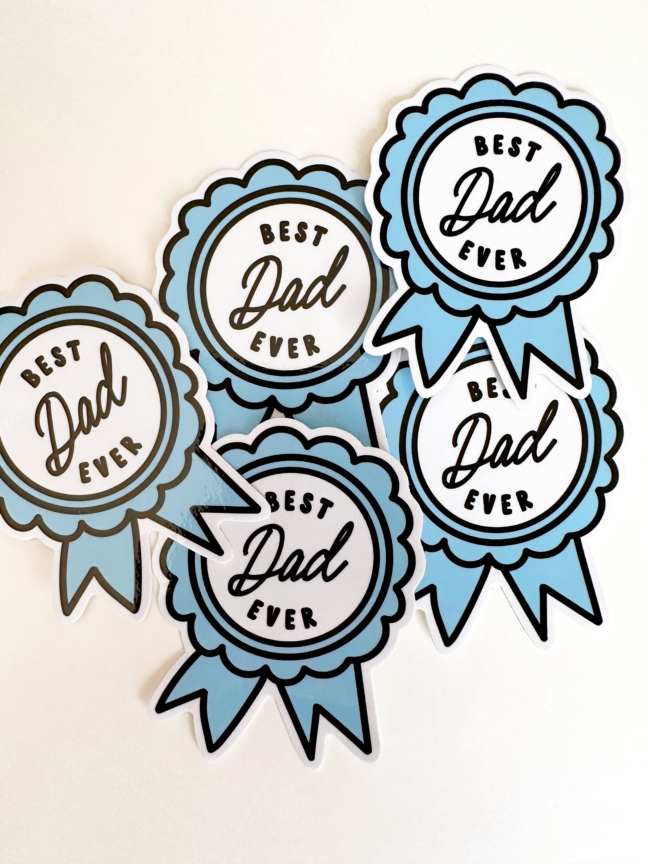 Cute Dad Sticker Best Dad Ever Award Sticker Kitschy Fun Dad Award ...