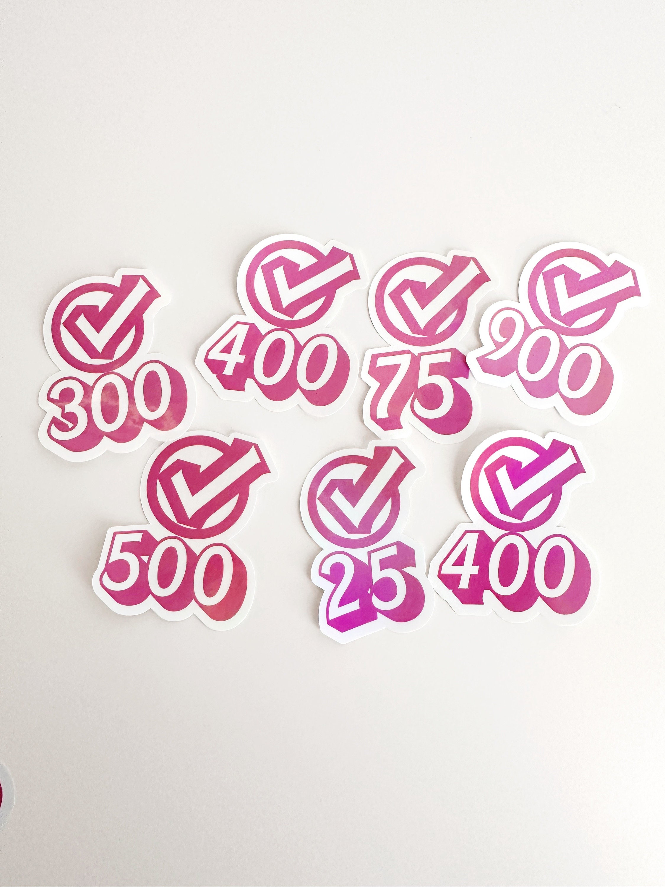 Peloton Doll Retro Milestone Sticker: Holographic Glossy Pink for ...