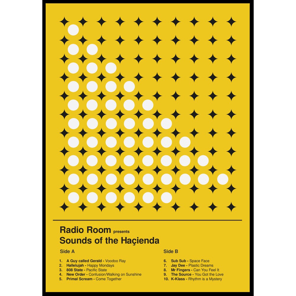 Retro House Music Poster Hacienda Madchester Music Print - Etsy