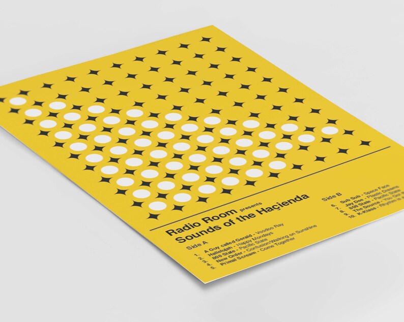 Retro House Music Poster Hacienda Madchester Music Print - Etsy