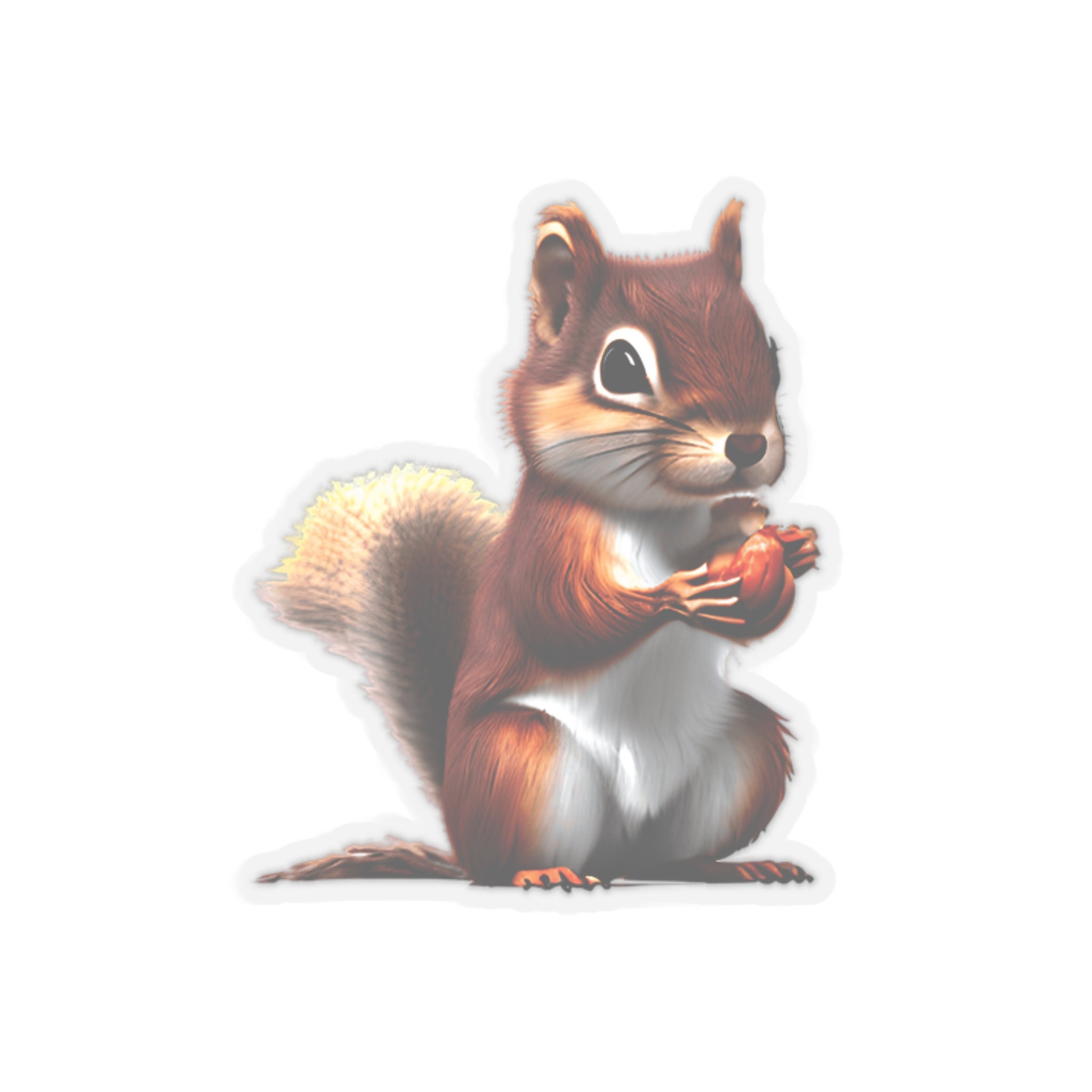 Squirrel Sticker, Squirrel Kiss-cut Stickers - Etsy