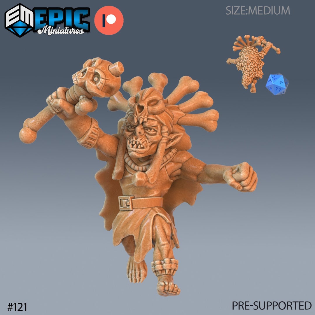 Goblin Shaman Miniature - Etsy