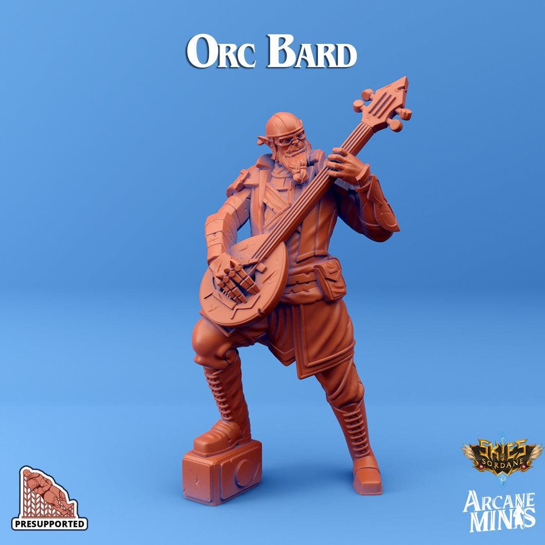 Male Orc Bard Miniature - Etsy