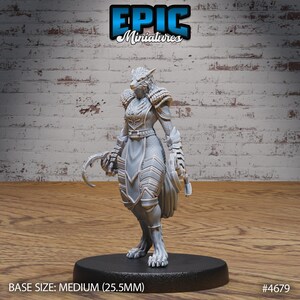 Werewolf Armored Female Miniatures - Etsy