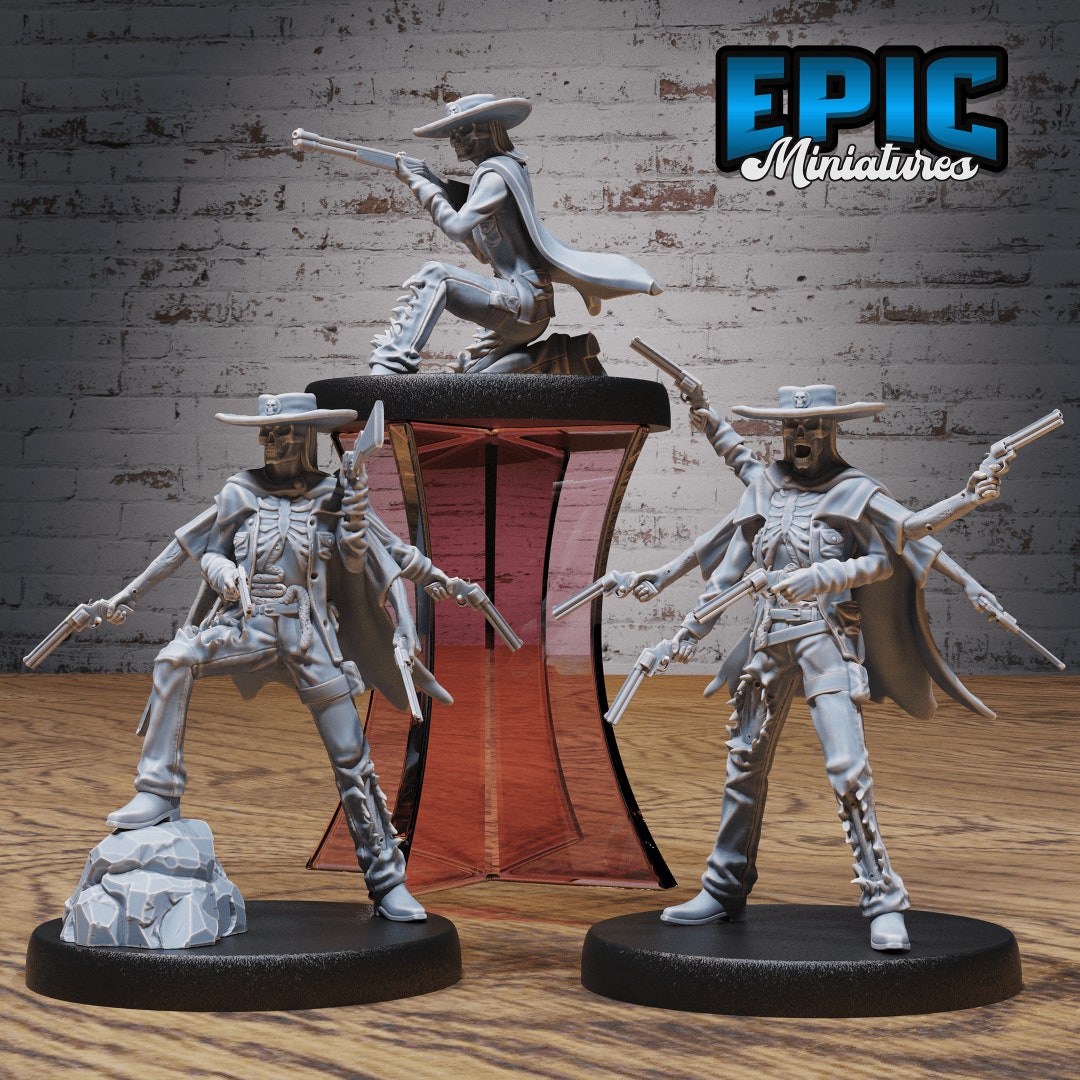 Undead Gunslinger Miniature - Etsy
