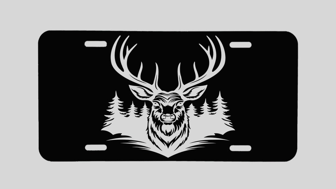 Deer License Front Car Tag!! Laser Engraved Aluminum License Plate ...