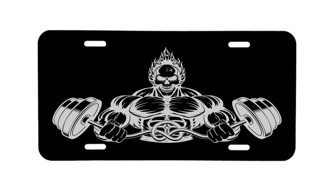 Bodybuilder Aluminum Laser Engraved Front License Tag/car Tag. Looks ...
