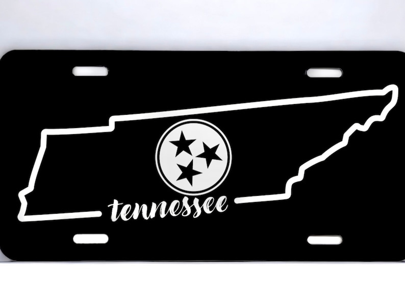 The State of the Tennessee Flag Emblem Aluminum Laser - Etsy