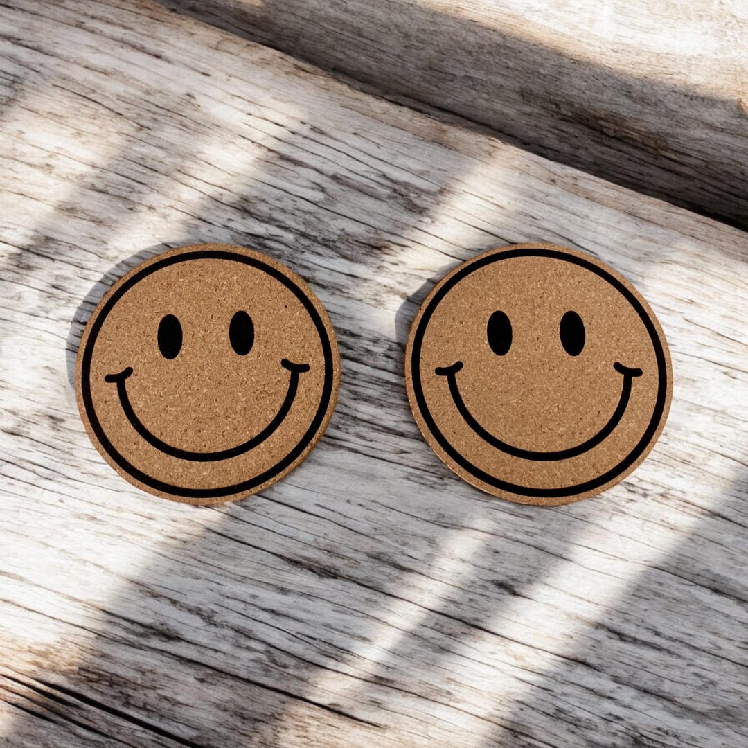 Smiley Face Coasters! Set of 4, a Great Set of Coasters for a Coffee ...