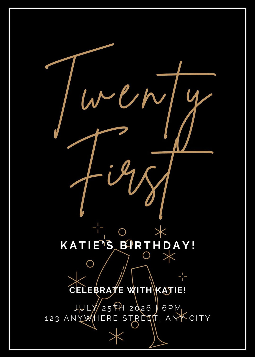 Birthday Template - Customizable - Etsy