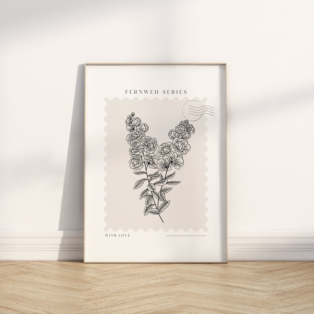 FLORAL WALL POSTER I Digital Download I Instant Download I Printable ...