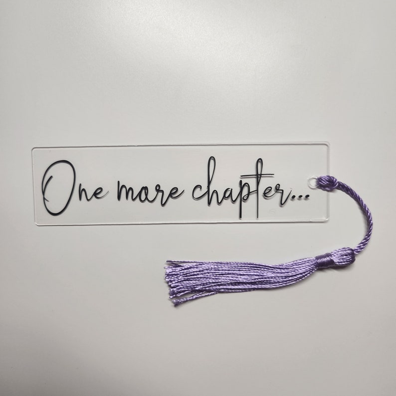 Acrylic Bookmark With Tassel | Fun Phrases | Perfect Gift for Book ...