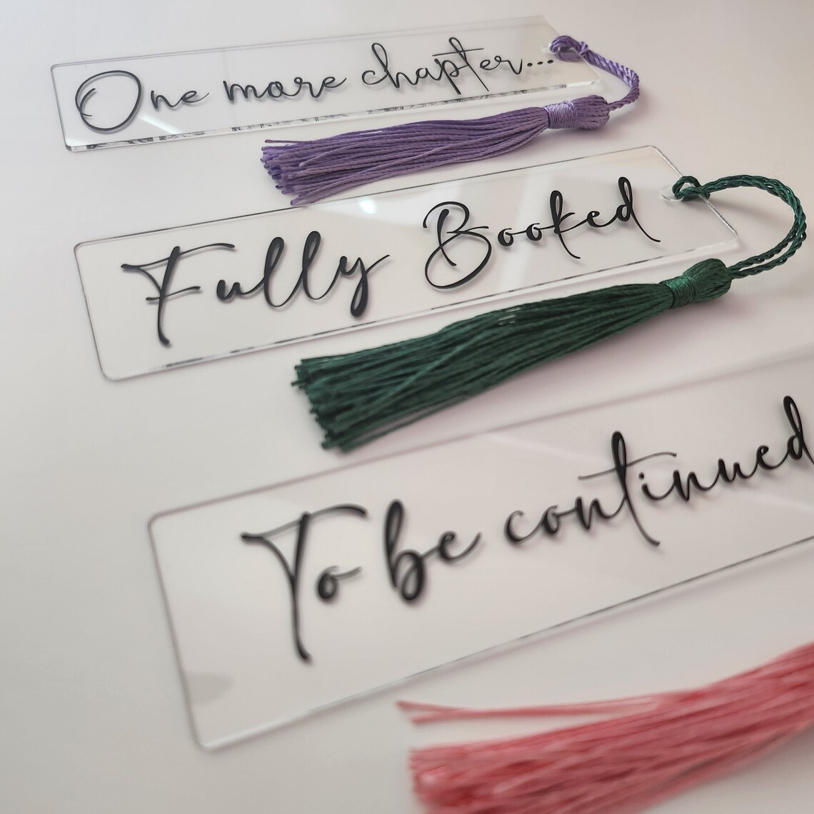 Acrylic Bookmark With Tassel Fun Phrases Perfect Gift for Book Lovers ...