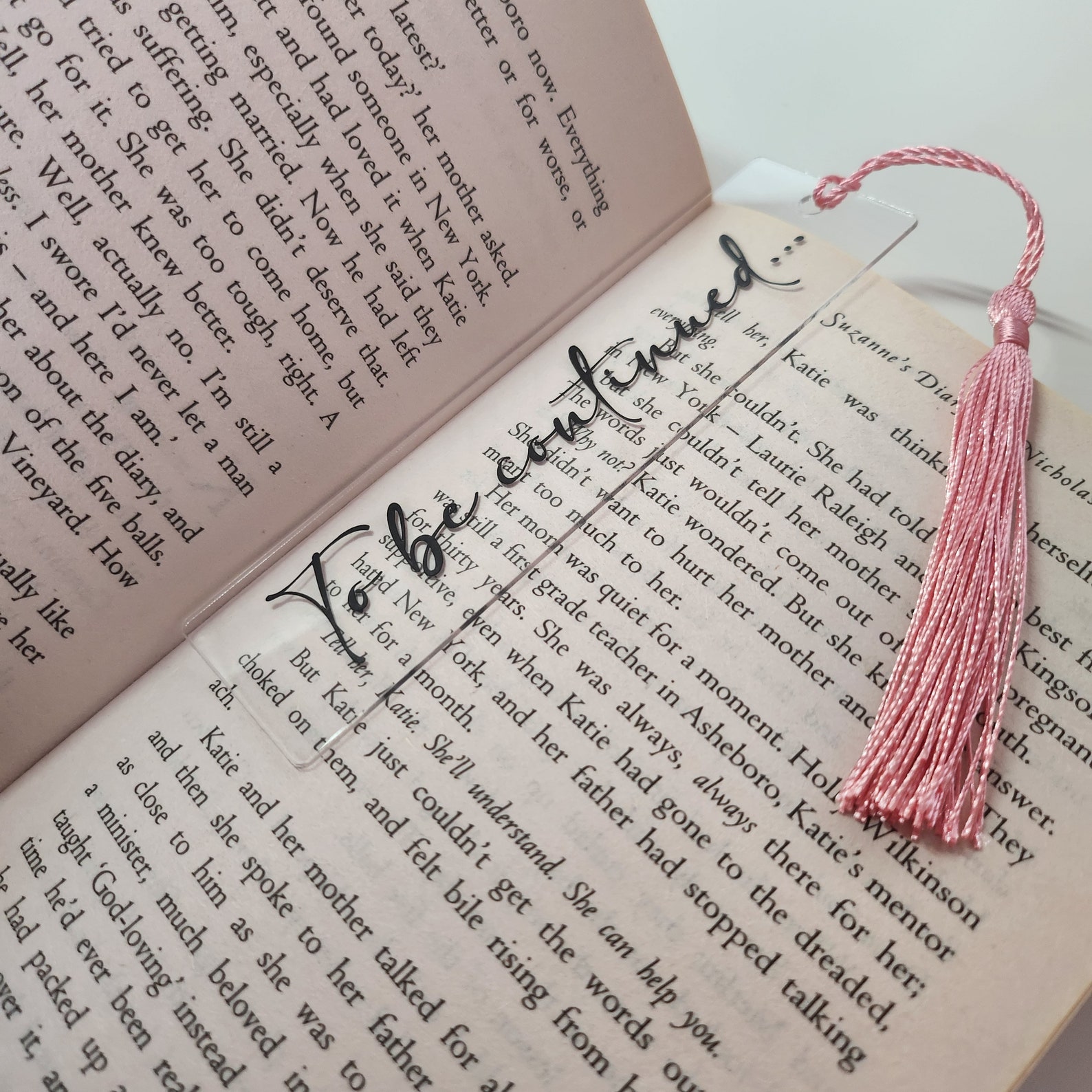 Acrylic Bookmark With Tassel | Fun Phrases | Perfect Gift for Book ...