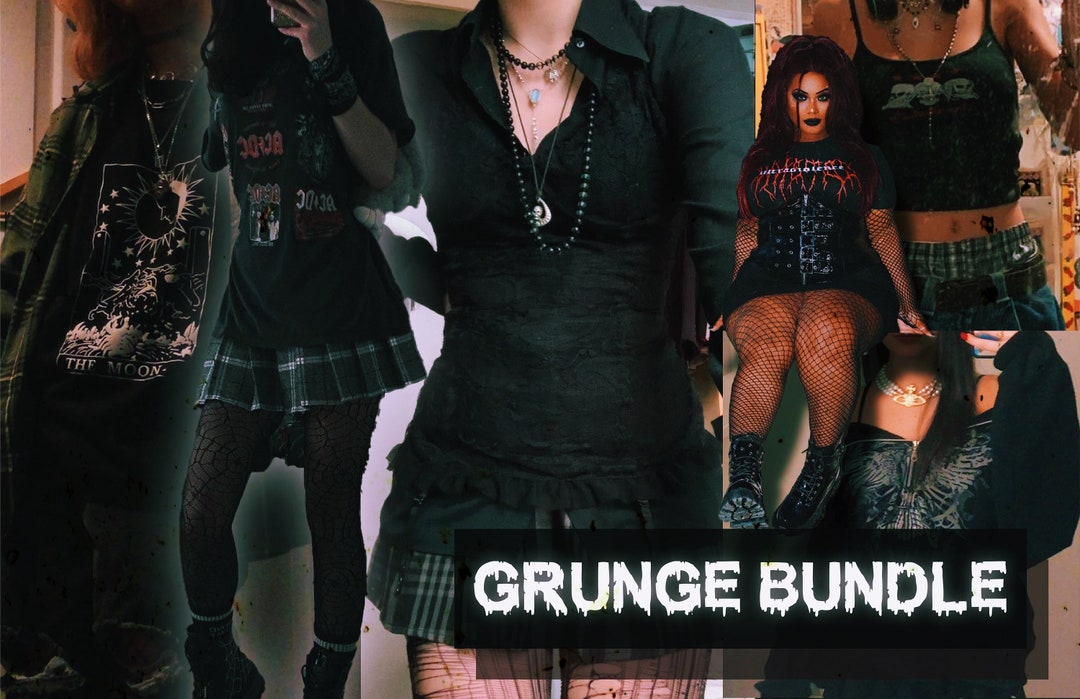 Grunge Clothing Bundle | Style Kit | Starter Pack | Goth | Dark ...