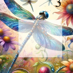 Personalized Custom Cotton Canvas Applique Dragonfly Lily Pond Flower ...