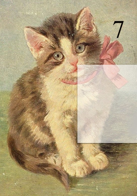 Custom Personalized Fabric Cotton Applique Antique Victorian White Cat ...