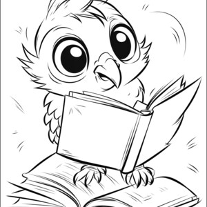 169 Coloring Pages - Cute Bird. Colouring Book PDF - Etsy