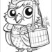 169 Coloring Pages - Cute Bird. Colouring Book PDF - Etsy
