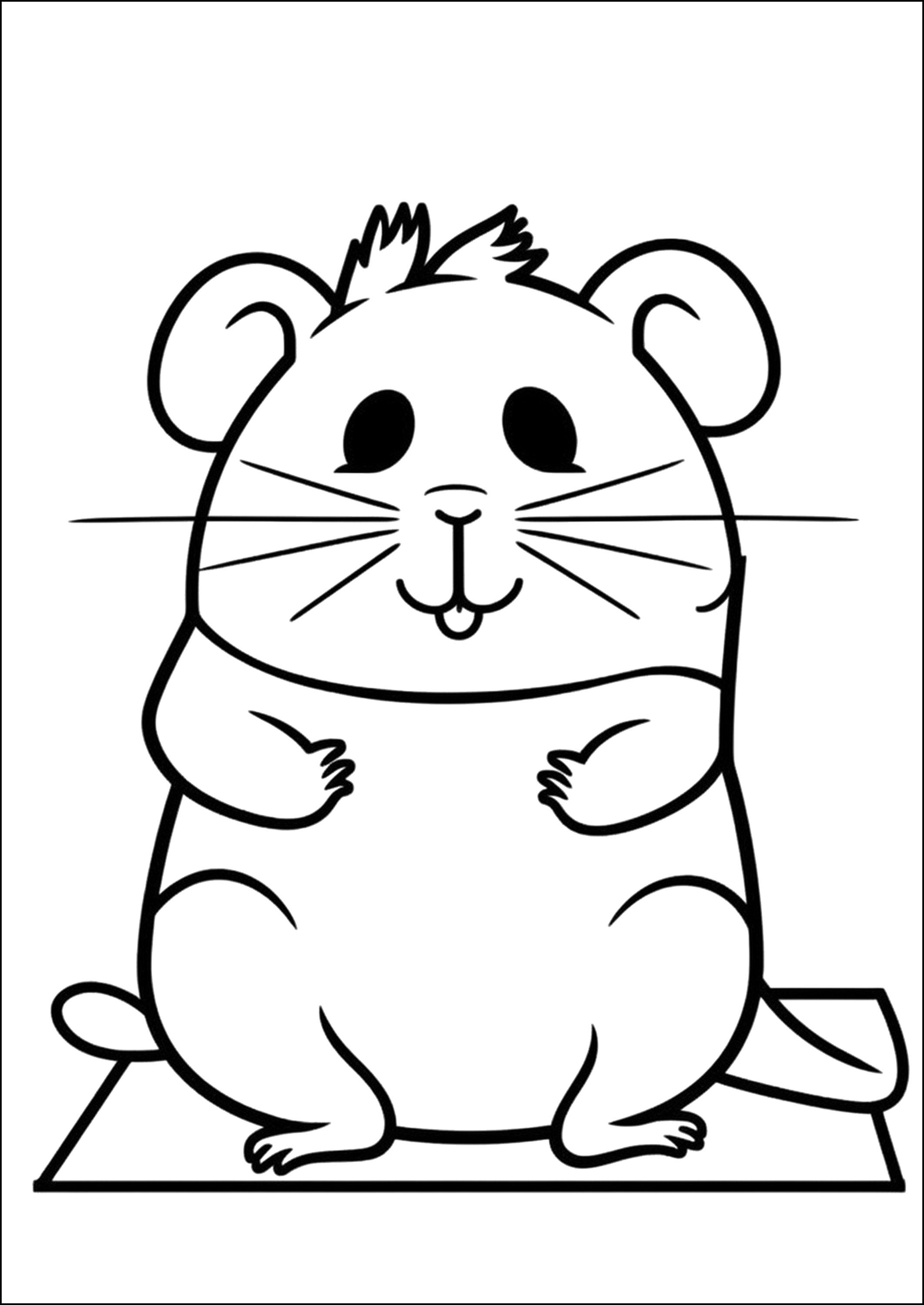 189 Coloring Pages Cute Hamster. Colouring Book PDF - Etsy