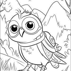 169 Coloring Pages - Cute Bird. Colouring Book PDF - Etsy