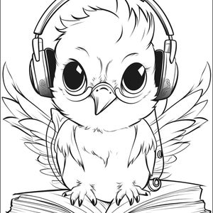 169 Coloring Pages - Cute Bird. Colouring Book PDF - Etsy