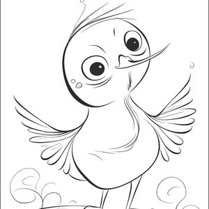 169 Coloring Pages - Cute Bird. Colouring Book PDF - Etsy