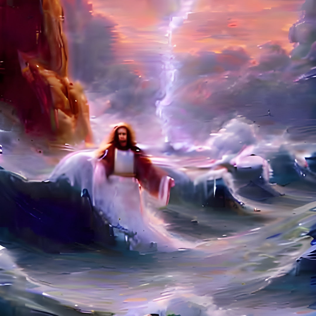 Yeshua/jesus is Master of the Storm, Lake, Faith, Spirit, White, Blue ...