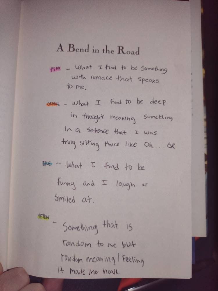 Annotated Book Bend in the Road - Etsy