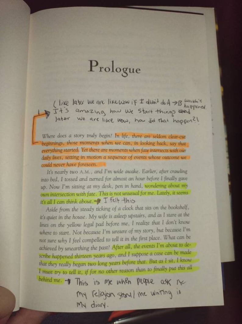 Annotated Book Bend in the Road - Etsy