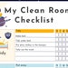 Cleaning Checklist Boy Room | Family Chore Chart for Kids Pictures ...