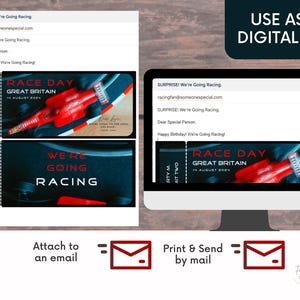 Race Car Tickets, Racing Template, Car Motor Racing, Gift Certificate ...